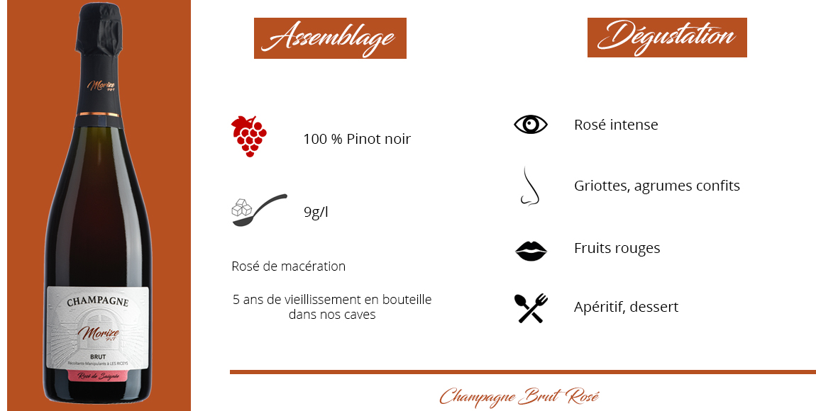 Champagne Les Riceys - Brut Rosé